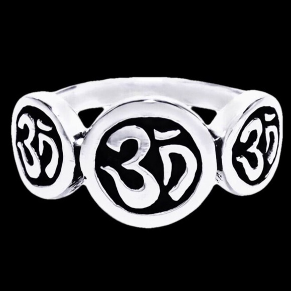 Hand Crafted | Jewelry | Nwot Om Triple Om Ring Sterling Silver 925 634 ...